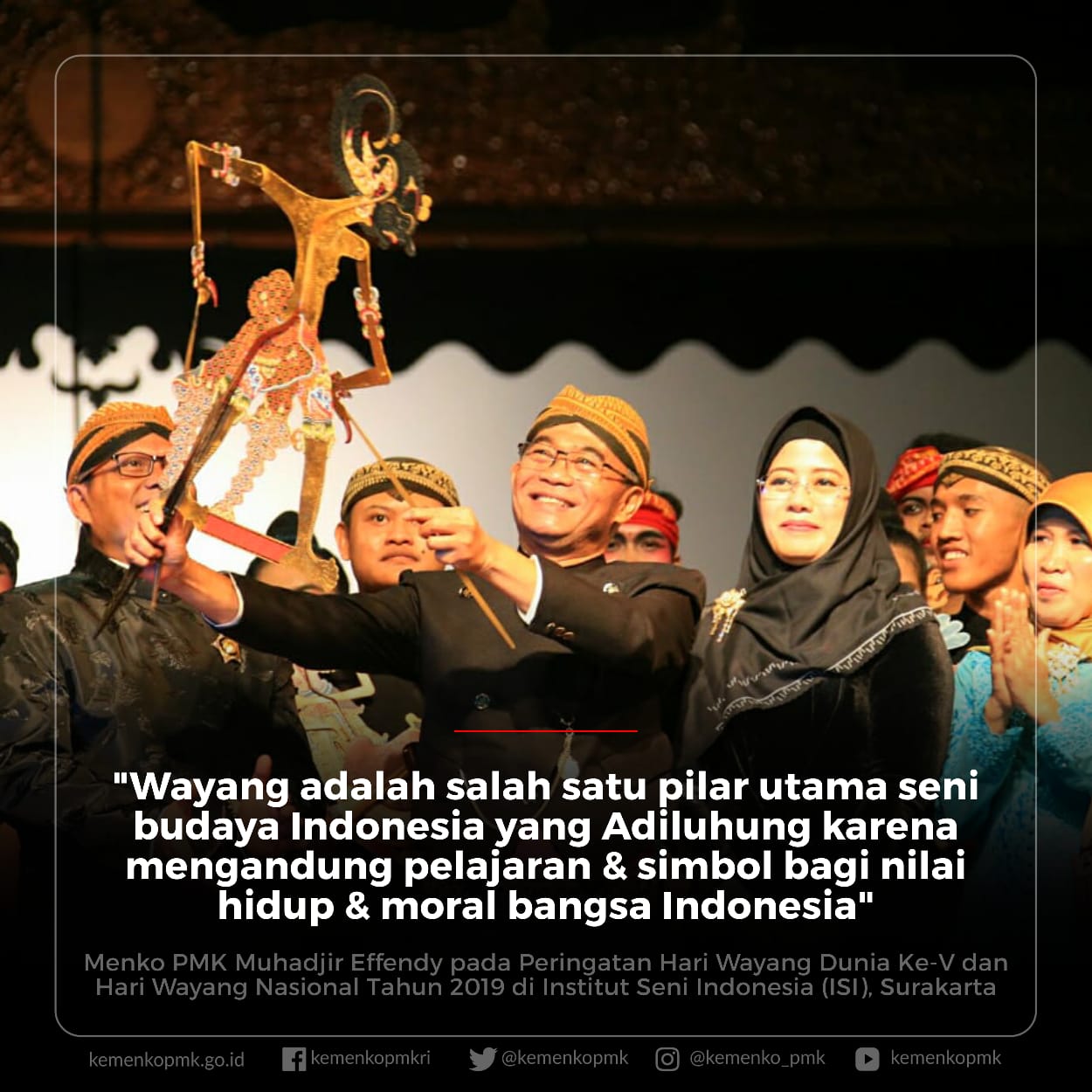 Hari Wayang Nasional dan Dunia | Kementerian Koordinator Bidang Pembangunan Manusia dan Kebudayaan